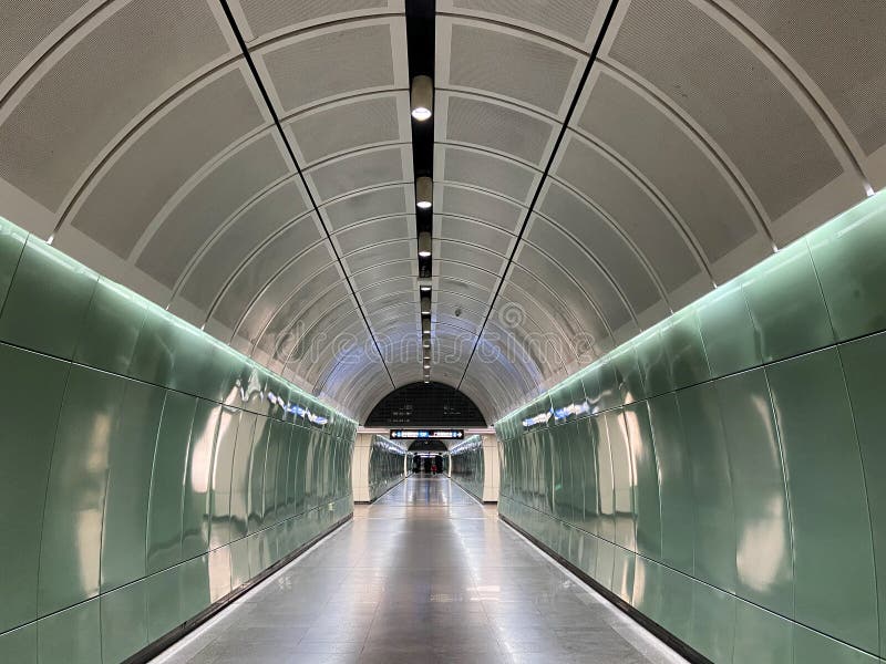 Modern Metro Passageway stock image. Image of passage - 240771169