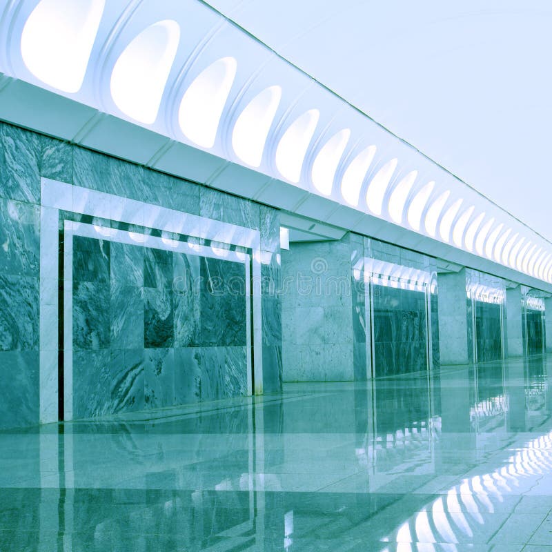 Modern metro station stock image. Image of abstract, entrance - 17305837