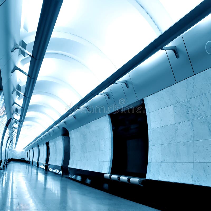 Modern metro station stock image. Image of indoor, city - 17306073