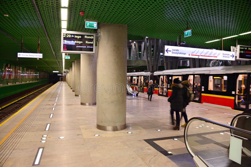 Modern metro station editorial photography. Image of interior - 107777412