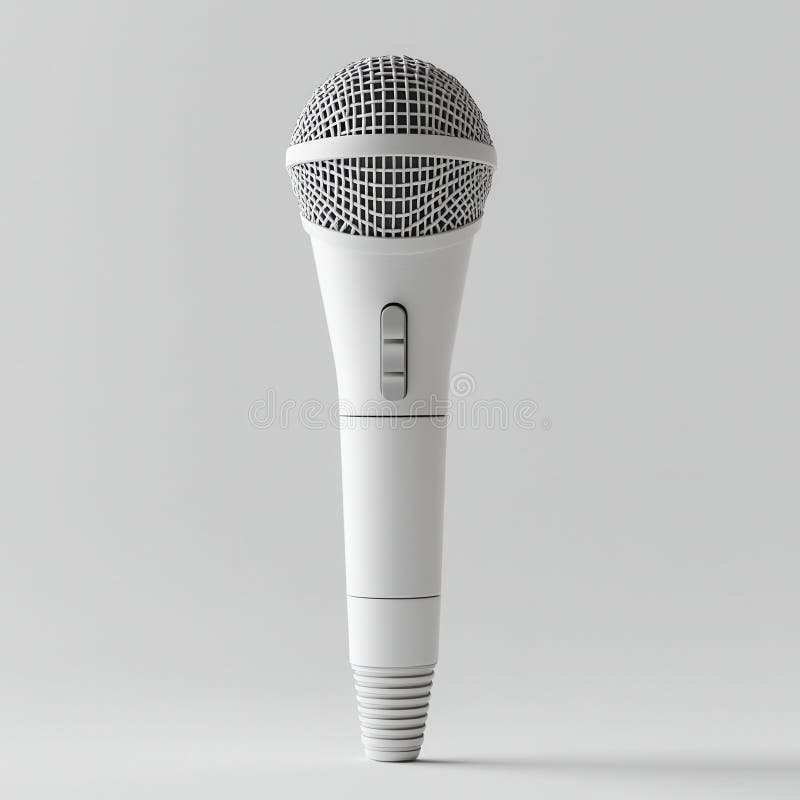 A Modern Microphone Designed for Audio Recording and Performance Stock ...