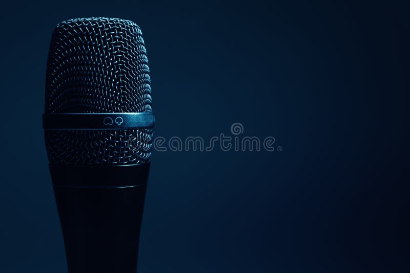 Modern Microphone Details stock photo. Image of material - 63885522