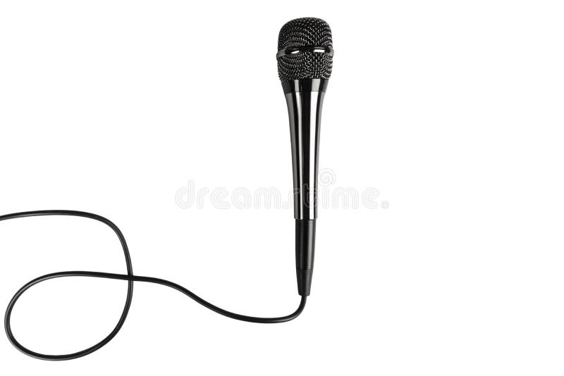 Modern Microphone Isolated on a White Background. Speaker Concept Stock ...