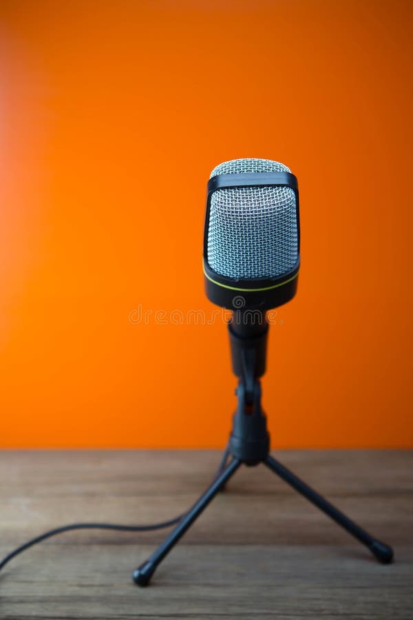 Modern microphone on white stock photo. Image of recording - 1143218