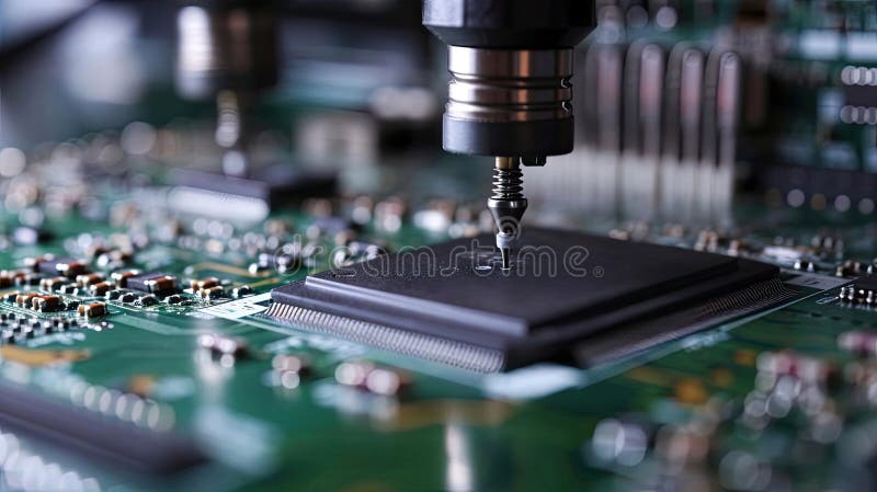 Modern Microprocessor Industry Stock Illustration - Illustration of ...