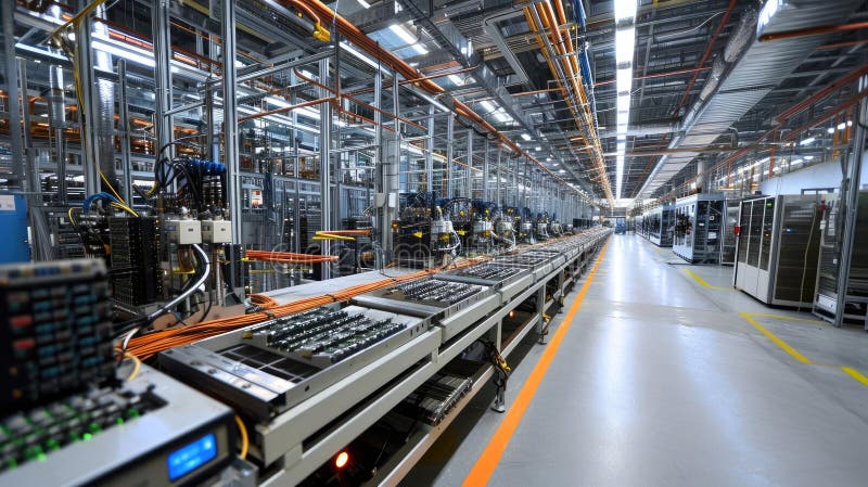 Modern Microprocessor Industry Stock Image - Image of hand, modern ...