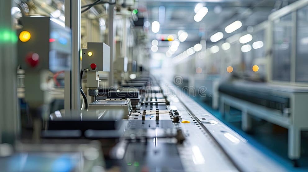 Modern Microprocessor Industry Stock Illustration - Illustration of ...