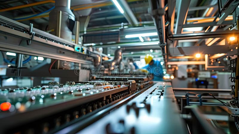 Modern Microprocessor Industry Stock Illustration - Illustration of ...