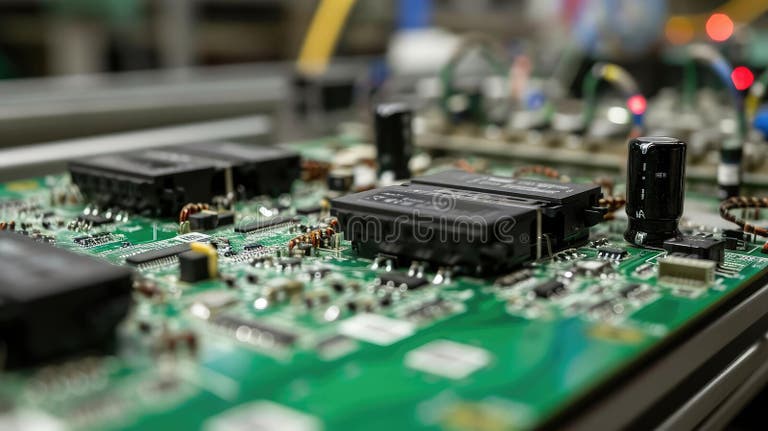 Modern Microprocessor Industry Stock Illustration - Illustration of ...