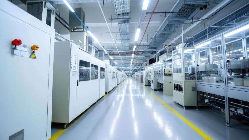 Modern Microprocessor Industry Stock Image - Image of microchip, design ...