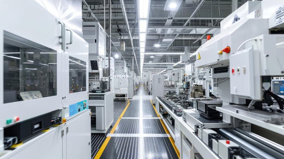 Modern Microprocessor Industry Stock Image - Image of processor ...