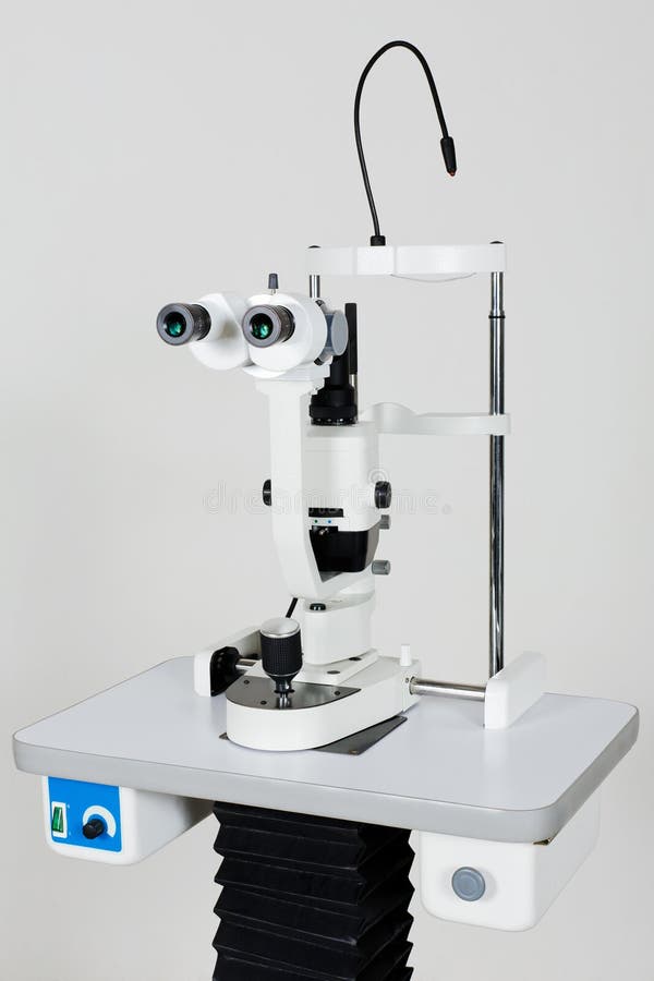Modern microscope stock image. Image of magnification - 24491499