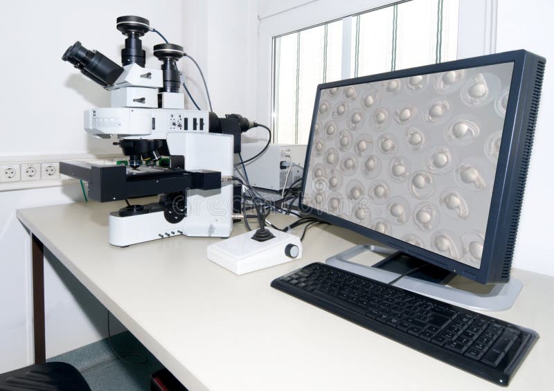Modern Microscope for Science Laboratory or Industrial Work Connect ...