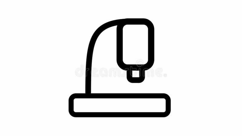 Modern Microscope Animated Icon - School Education or Office Motion ...