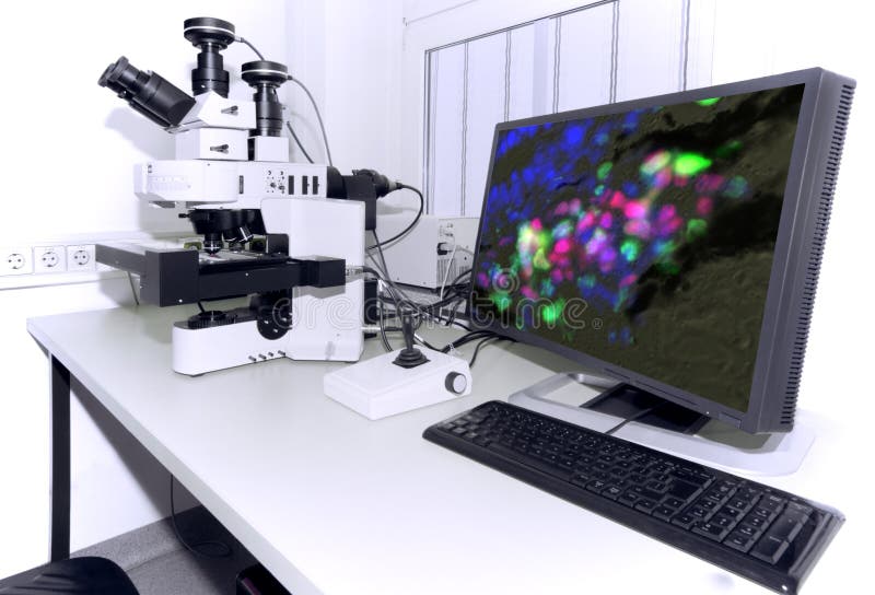 Modern Microscope for Science Laboratory or Industrial Work Connect ...