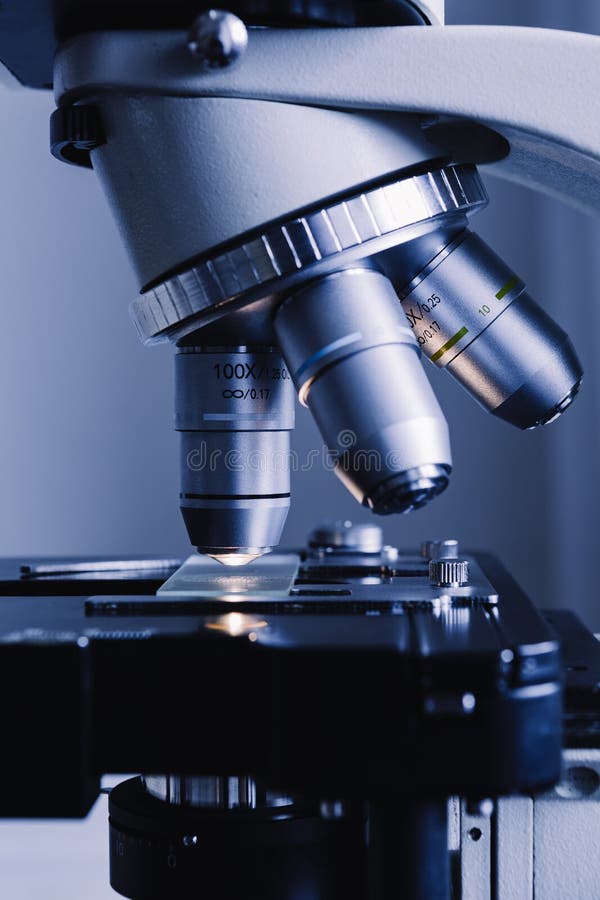 Modern Microscope in the Laboratory. Stock Photo - Image of chemist ...