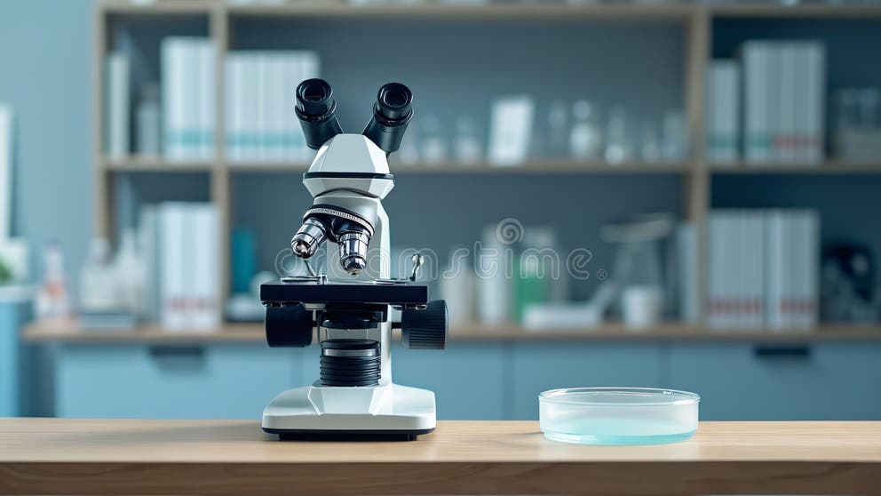 Modern Microscope in Laboratory Setting, Good Resolution Stock Photo ...