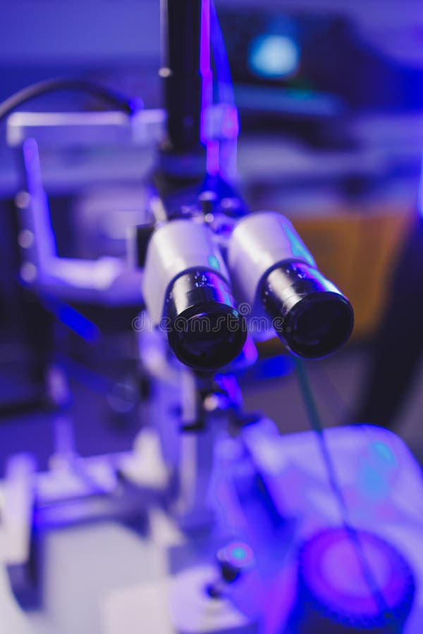 A Modern Microscope for Vision Stock Photo - Image of vision ...