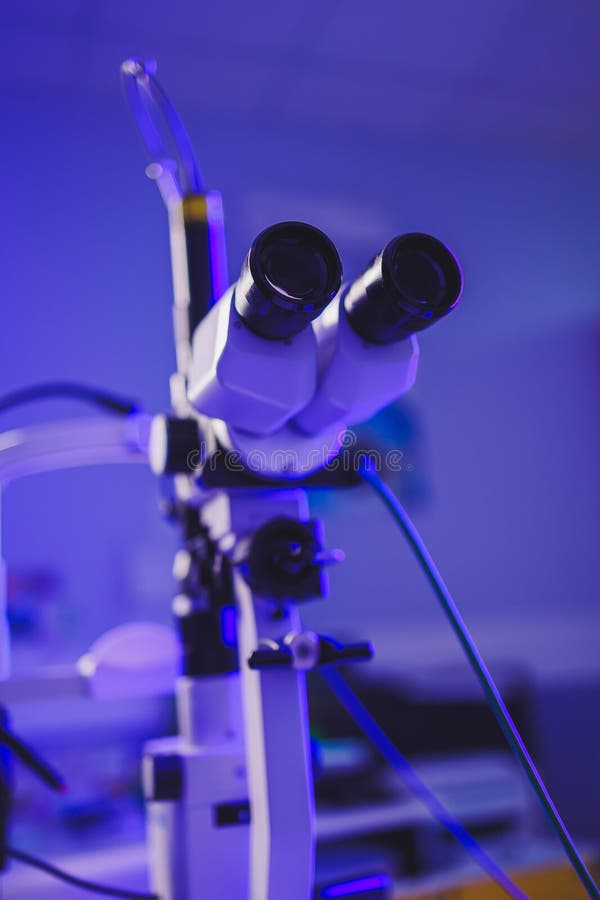 A Modern Microscope for Vision Stock Photo - Image of ophthalmologist ...