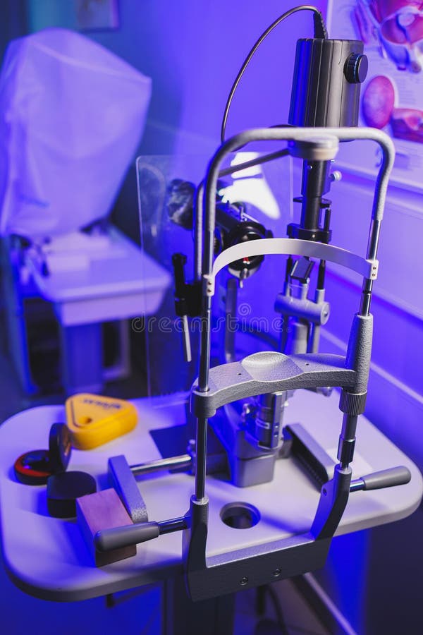 A Modern Microscope for Vision Stock Image - Image of visual ...