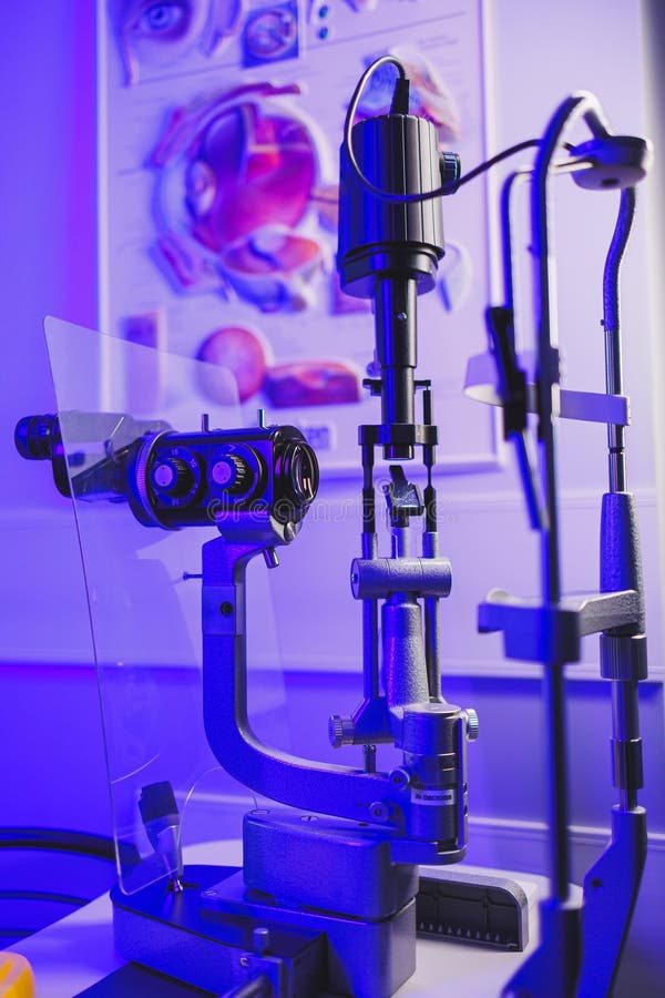 A Modern Microscope for Vision Stock Image - Image of equipment ...