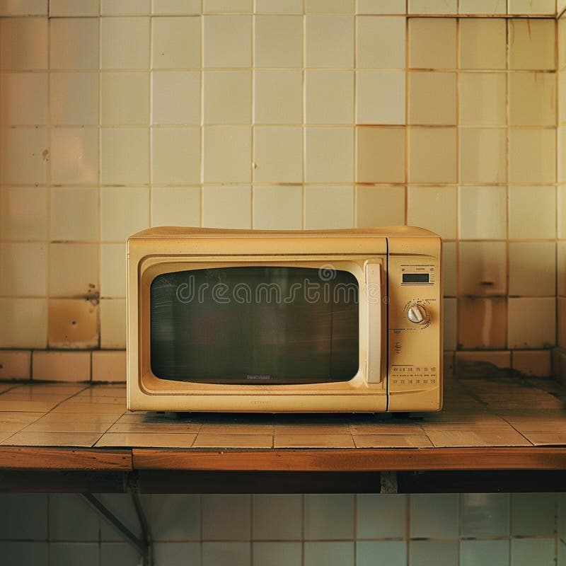 Modern Microwave Oven on a Sleek Bench, Perfect for Kitchen ...