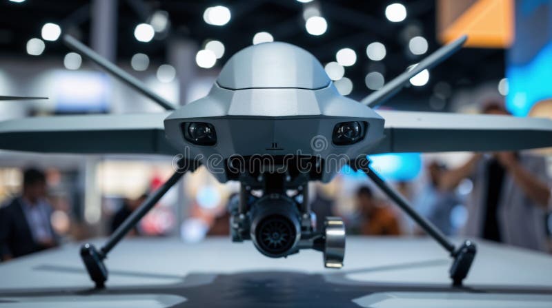 Modern Military Drone with High-tech Surveillance Capabilities Stock ...
