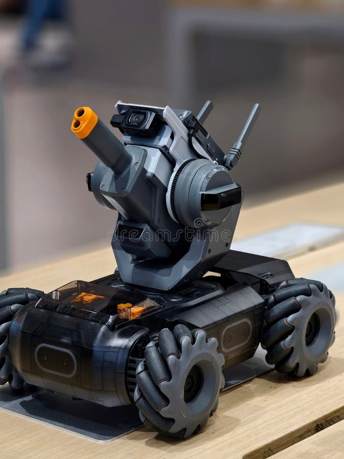 Modern Military Drone on Table in the Light Store Stock Photo - Image ...