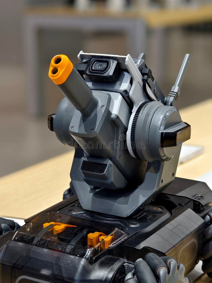 Modern Military Drone on Table in the Light Store Stock Image - Image ...