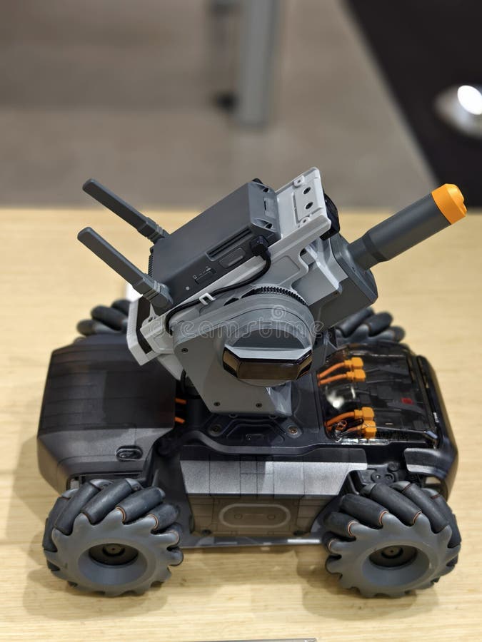 Modern Military Drone on Table in the Light Store Stock Image - Image ...