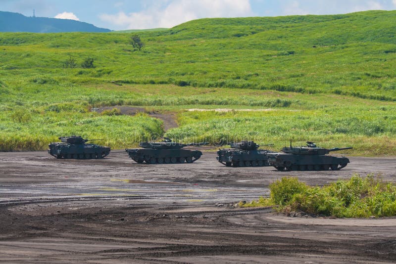 Modern Military Tank Formation Stock Photo - Image of army, scene: 68136224