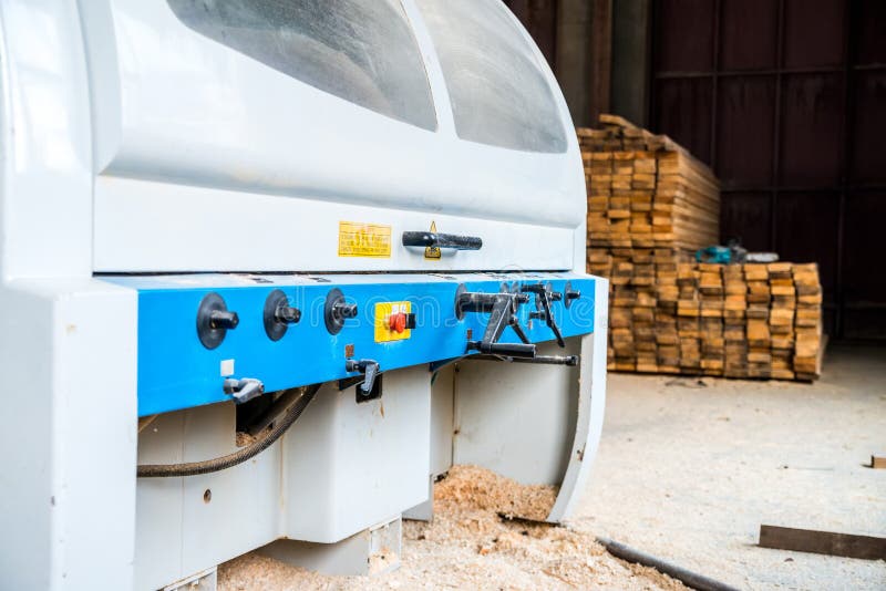 Modern Milling Machine at Joinery Stock Image - Image of automatic ...