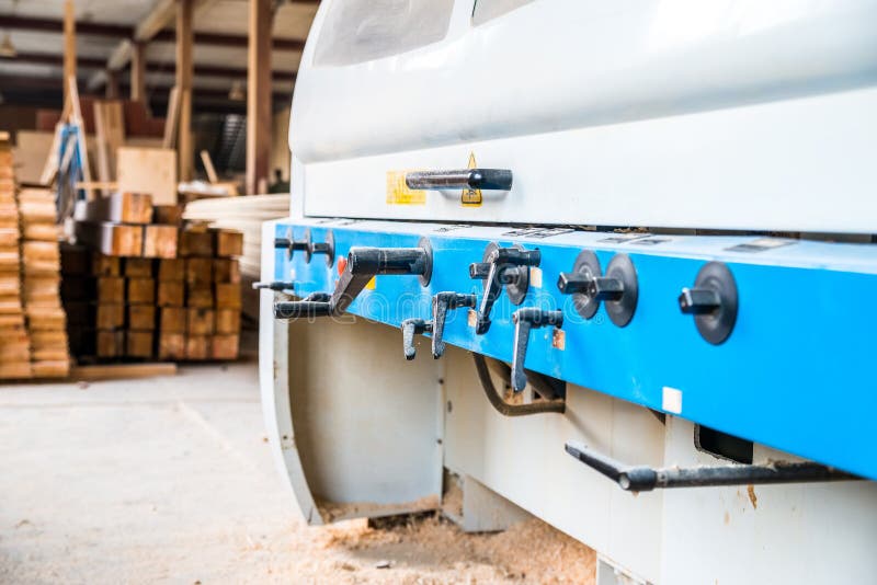 Modern Milling Machine at Joinery Stock Photo - Image of preparing ...