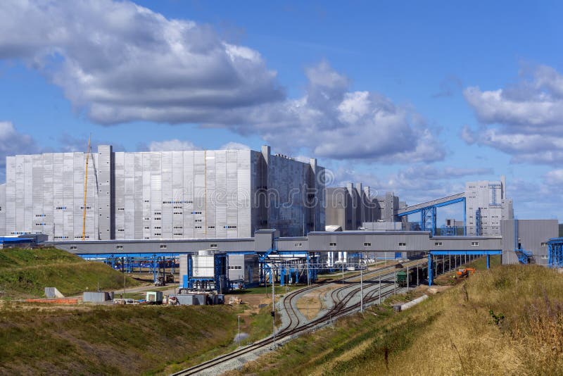 Modern mine buildings stock photo. Image of region, industrial - 123918568