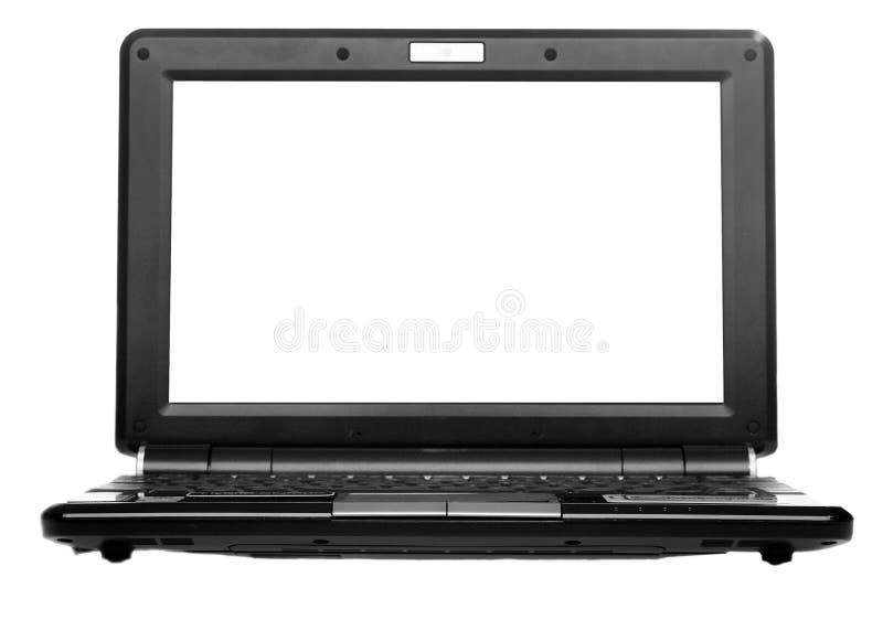 Laptop back view stock image. Image of mobile, information - 15662763