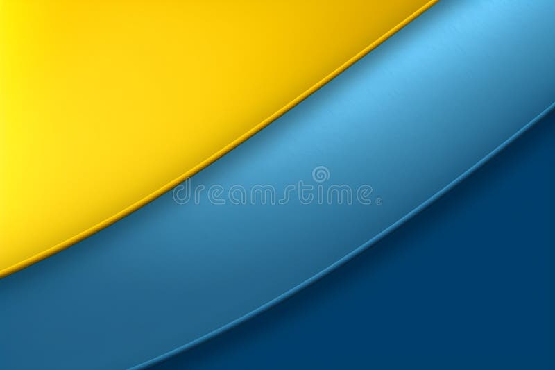 A Modern Minimal Abstract Background with Blue and Yellow Lines Stock ...