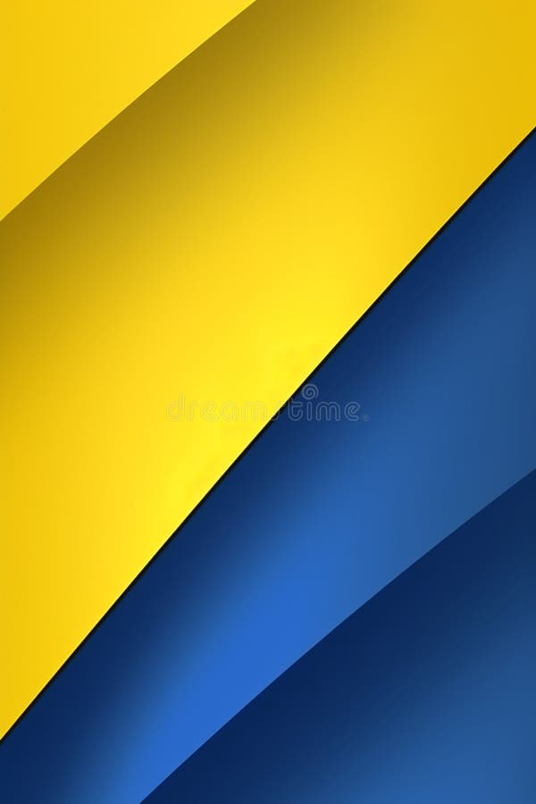 A Modern Minimal Abstract Background with Blue and Yellow Lines Stock ...