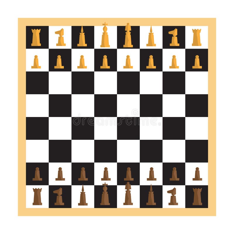 Simple chessboard graphic stock vector. Illustration of leisure - 122316494