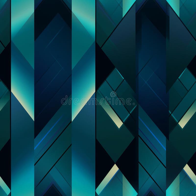Modern Minimal Endless Pattern with Indigo Emerald Accents Stock ...