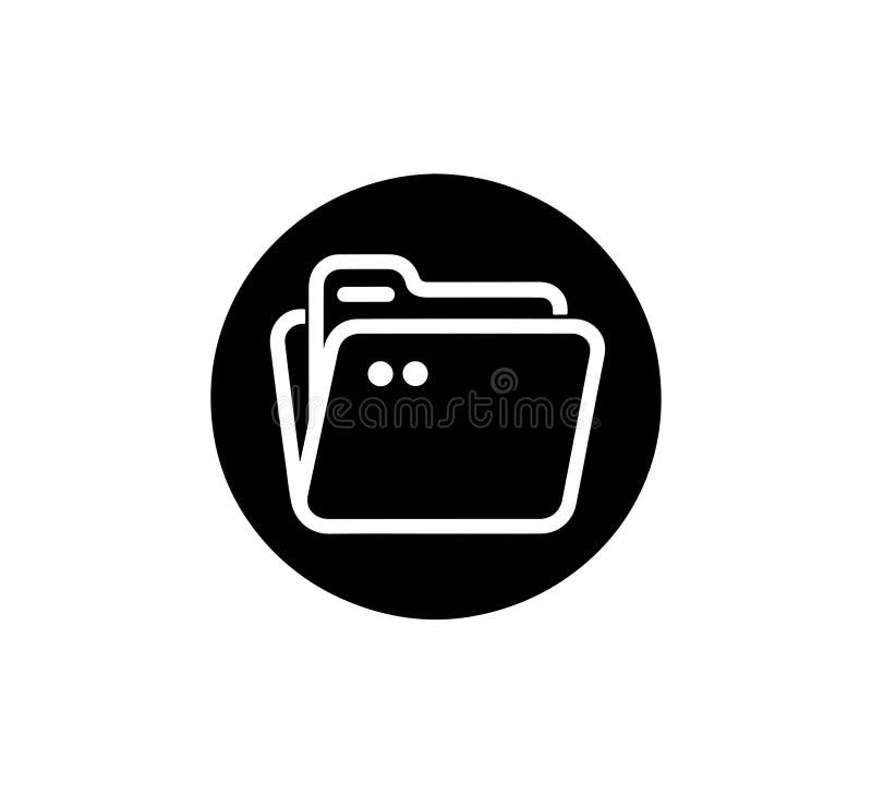 Folder Icon Modern Simple Vector Minimal Stock Illustration ...