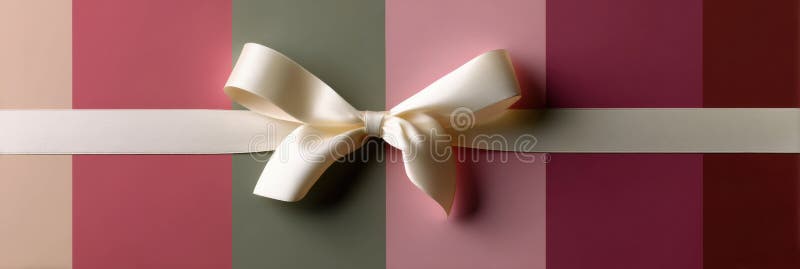 Modern Minimal Gift Ribbon Elegantly Displayed Against a Soft Gradient ...