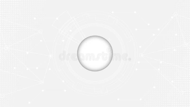 Modern Minimal Monochrome Tech Graphic Background Stock Vector ...