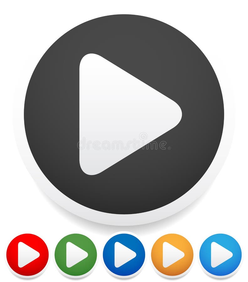 Play Button / Generic Arrow, Pointer, Cursor Icon or Logo Stock Vector ...