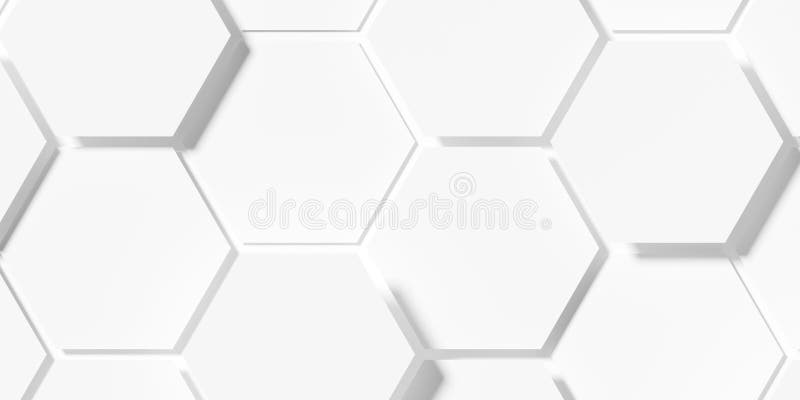 Modern Minimal White Large Papercut Random Offset Honeycomb Hexagon ...