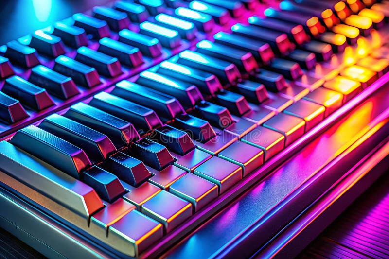 Modern Minimalism in Digital Design a Sleek Keyboard and Computer Keys ...