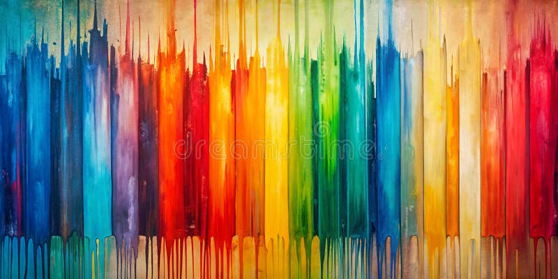 Modern and Minimalist Abstract Art Featuring Vertical Brushstrokes in a ...