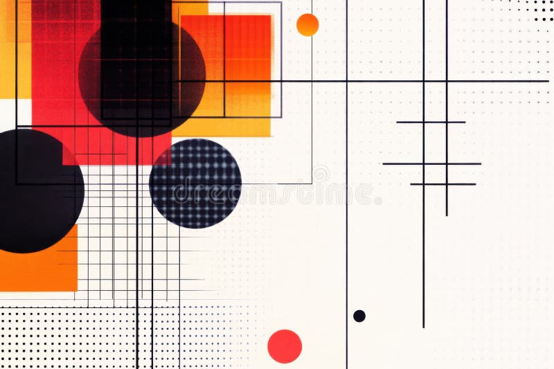 Modern Minimalist Abstract Design Featuring Geometric Shapes and Bold ...