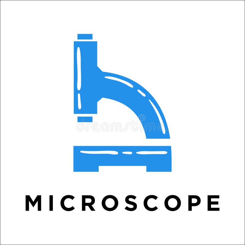 Modern Minimalist Abstract Microscope Logo Vector Stock Vector ...