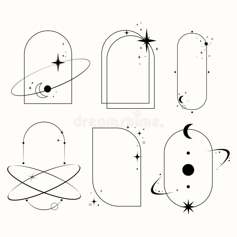 Minimalist Aesthetic Linear Frames Stock Illustrations – 523 Minimalist ...