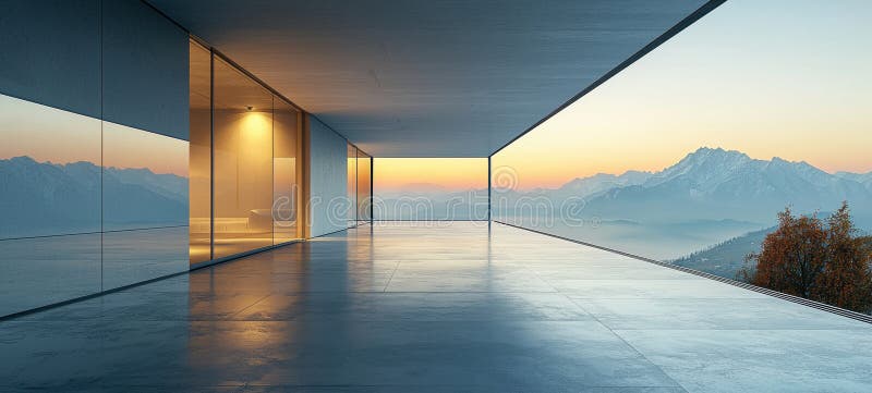 Modern Minimalist Architectural Design with Clean Lines, Open Space ...